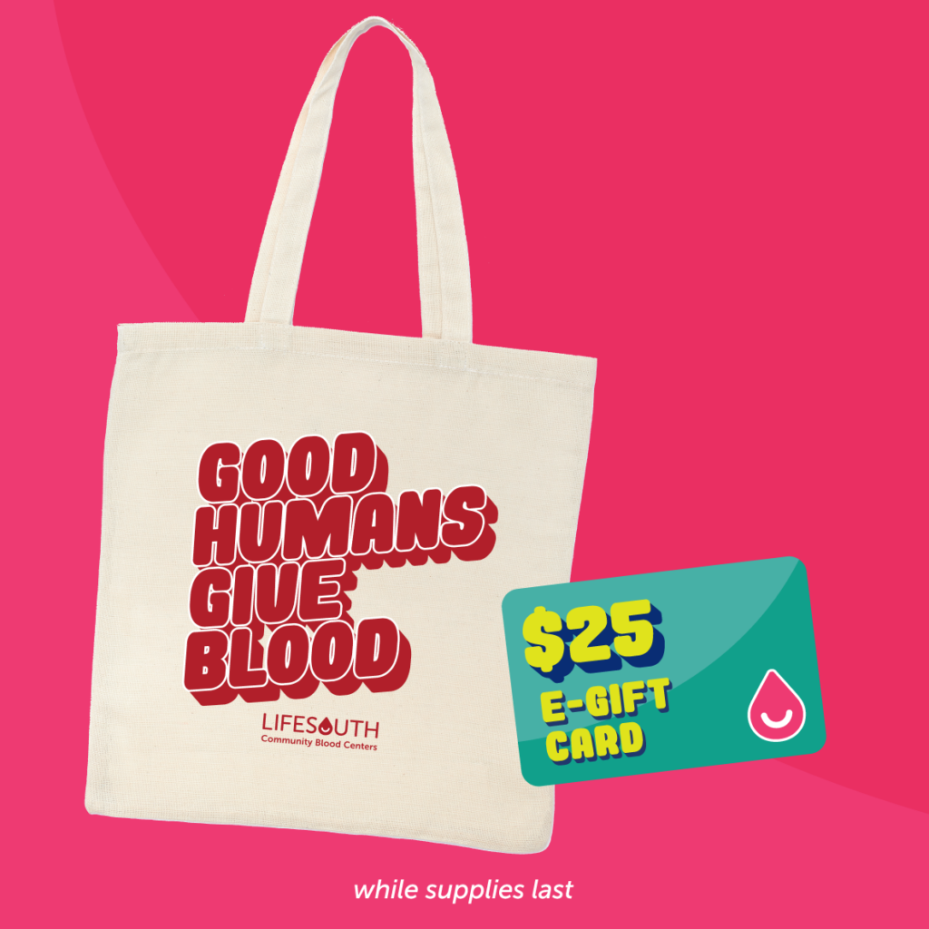 Current Donor Recognition Gifts - LifeSouth Community Blood Centers